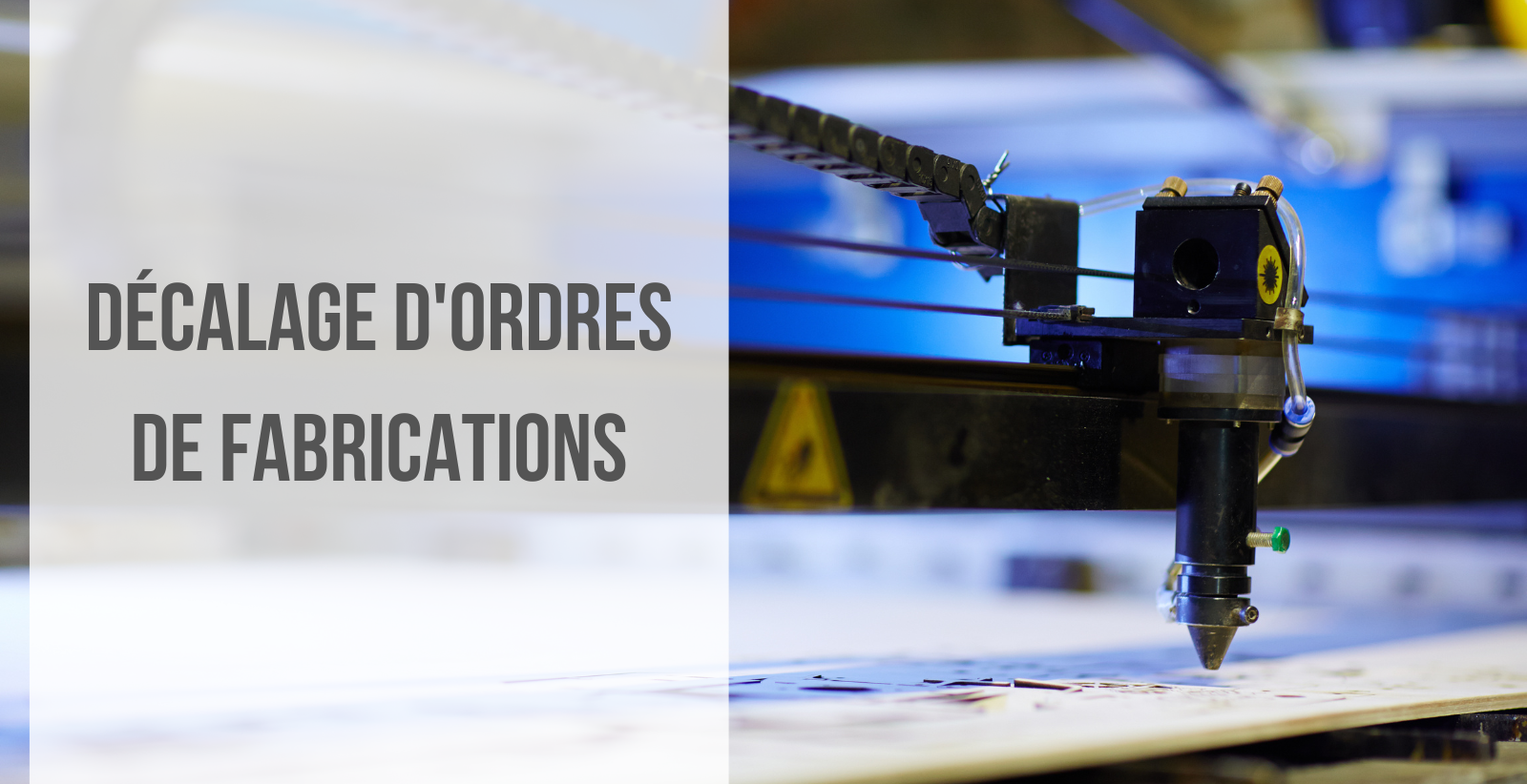 Tutoriel : Décalage d'ordres de fabrications - myFAB